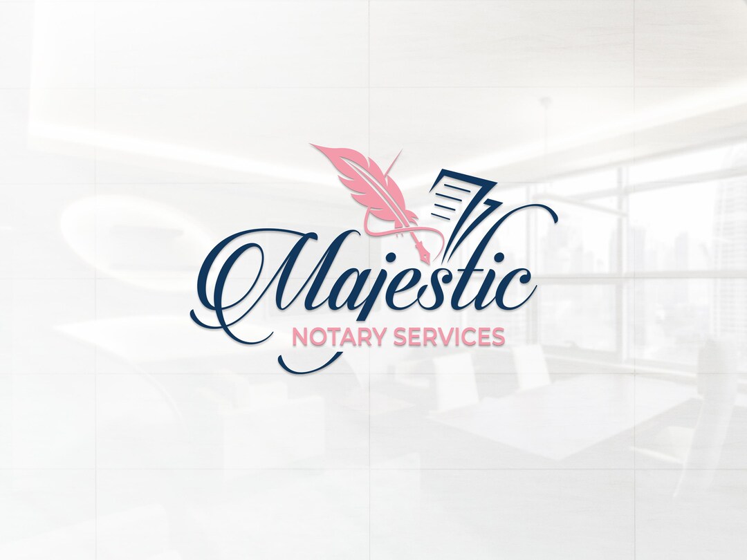 Custom Signature Notary Logo Design | Modern Professional Branding - Etsy