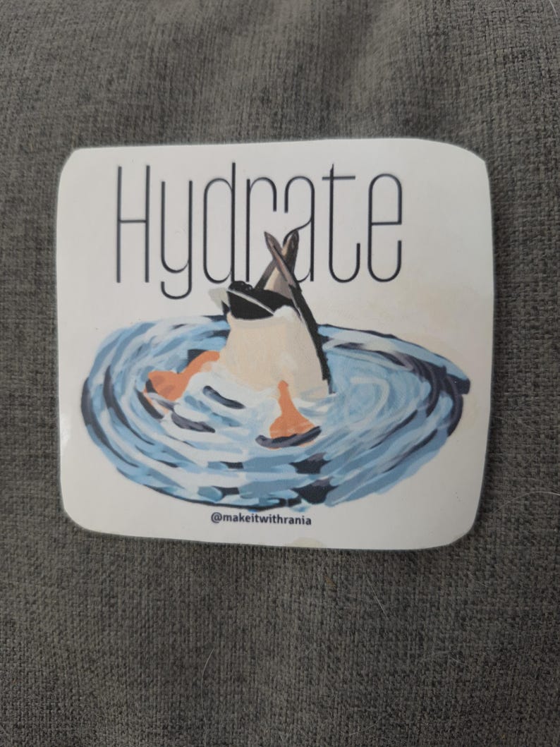 Hydrate Duck Sticker - Etsy