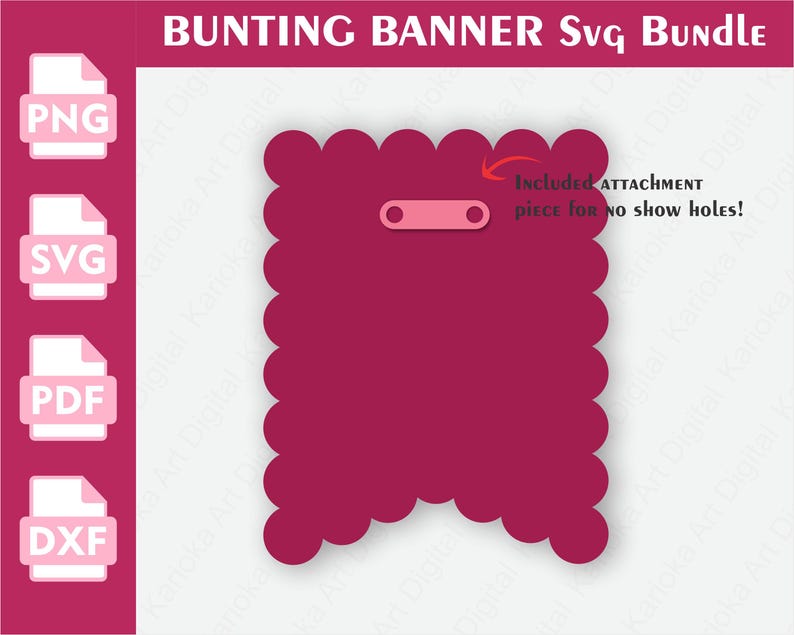 Scalloped Banner Pack SVG DXF AI / Svg Bunting / Svg Garland / Party ...