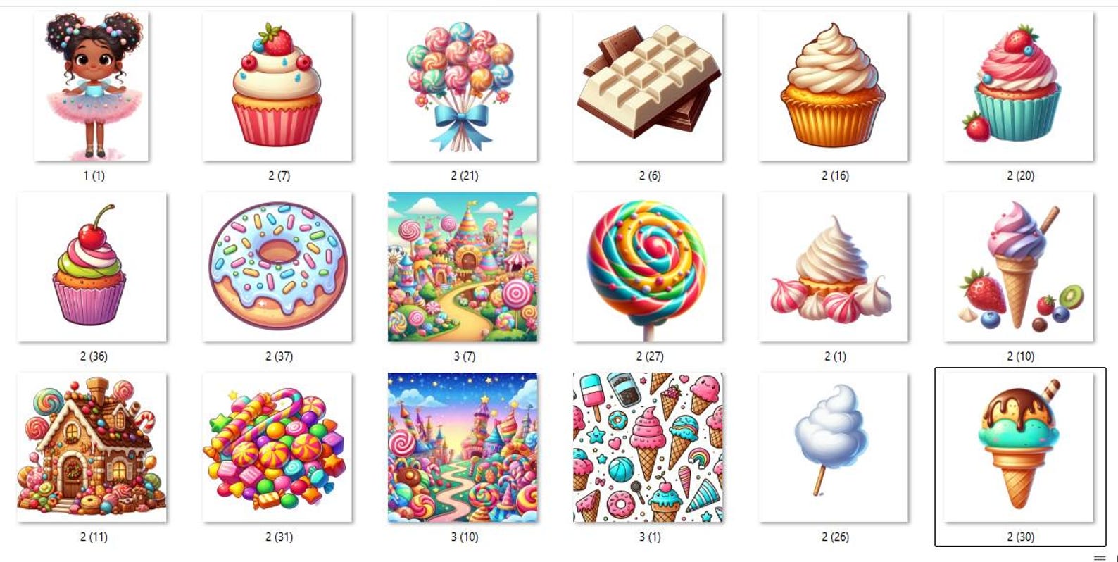 Candyland Clipart Pack, Pastel Candy Land Clipart, Lollipop Clipart ...