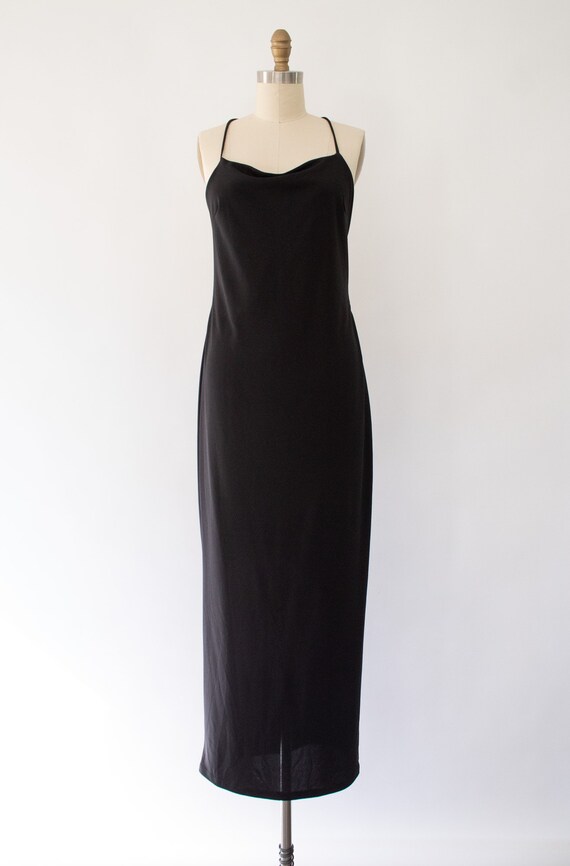 90s Criss-Cross Exposed-Back Dress, Vintage Minimal S… - Gem