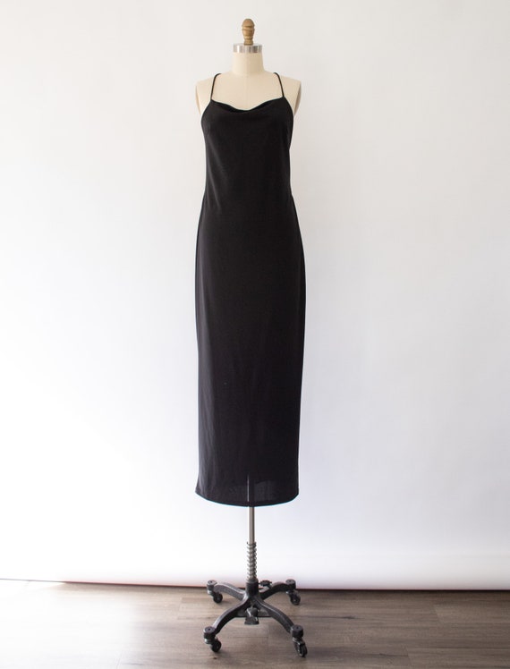 90s Criss-Cross Exposed-Back Dress, Vintage Minimal S… - Gem