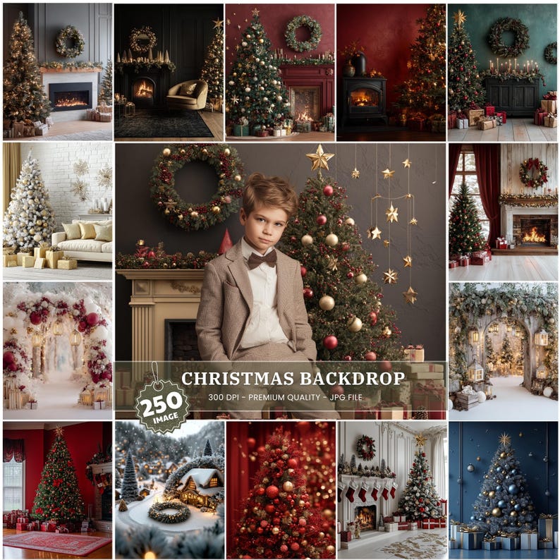250 Christmas Backdrops: Festive Holiday Photography, Photoshop ...