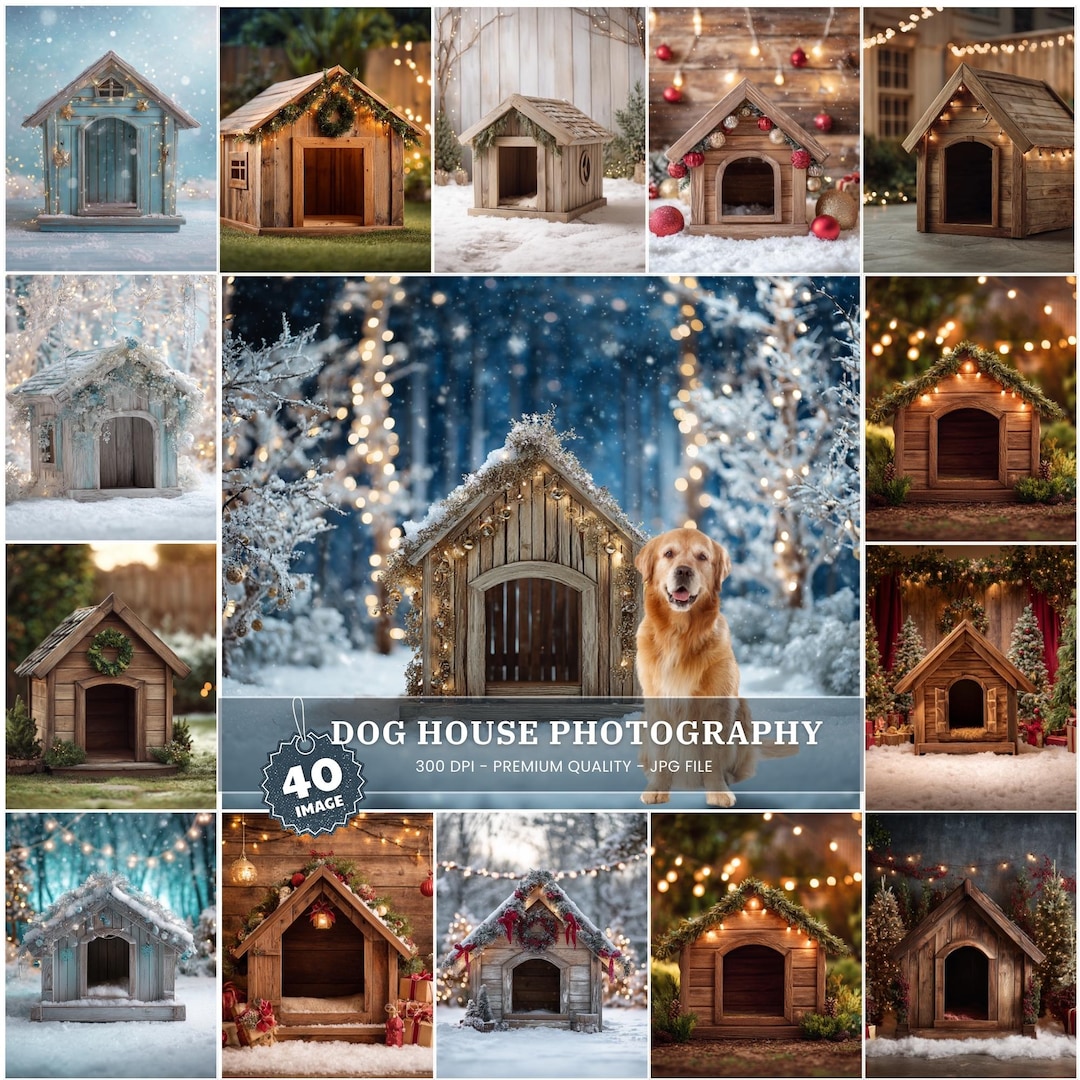 Dog House Photography Backdrops - Etsy
