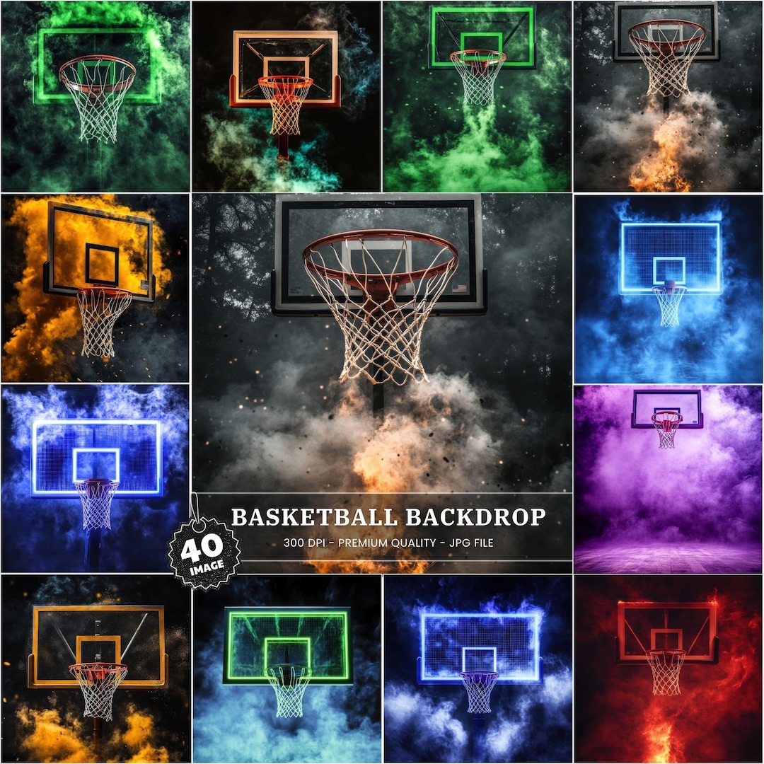Basketball Digital Backdrops for Sports Photography - Etsy