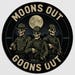Moons Out, Goons Out | Skeleton Deputy Sticker - Etsy