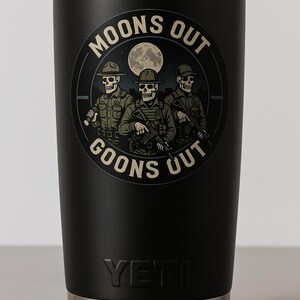 Moons Out, Goons Out | Skeleton Deputy Sticker - Etsy
