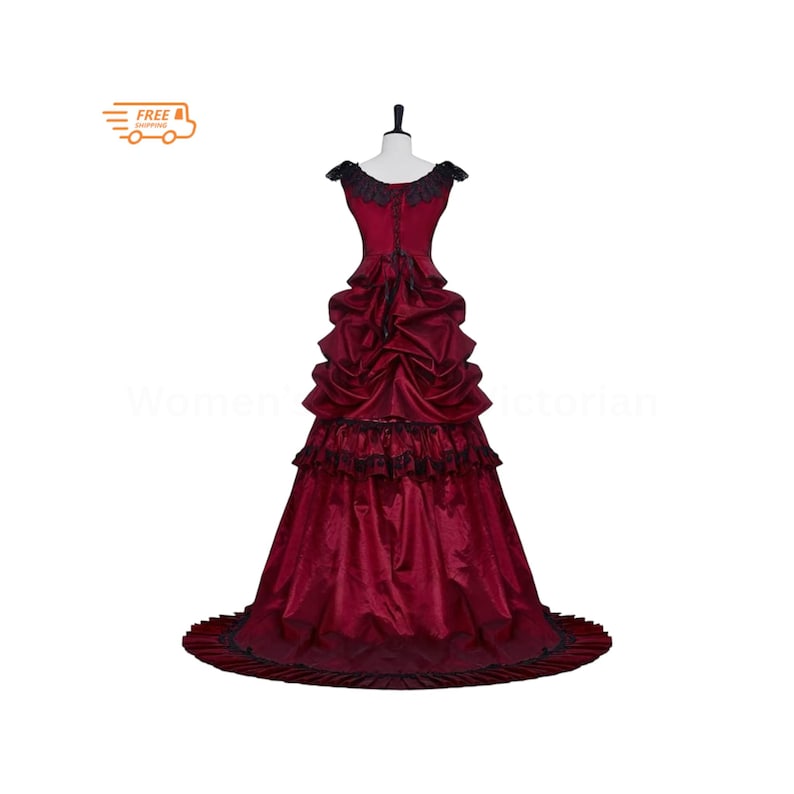 Gothic Victorian Bustle Gown: Steampunk Renaissance Wedding Costume - Etsy