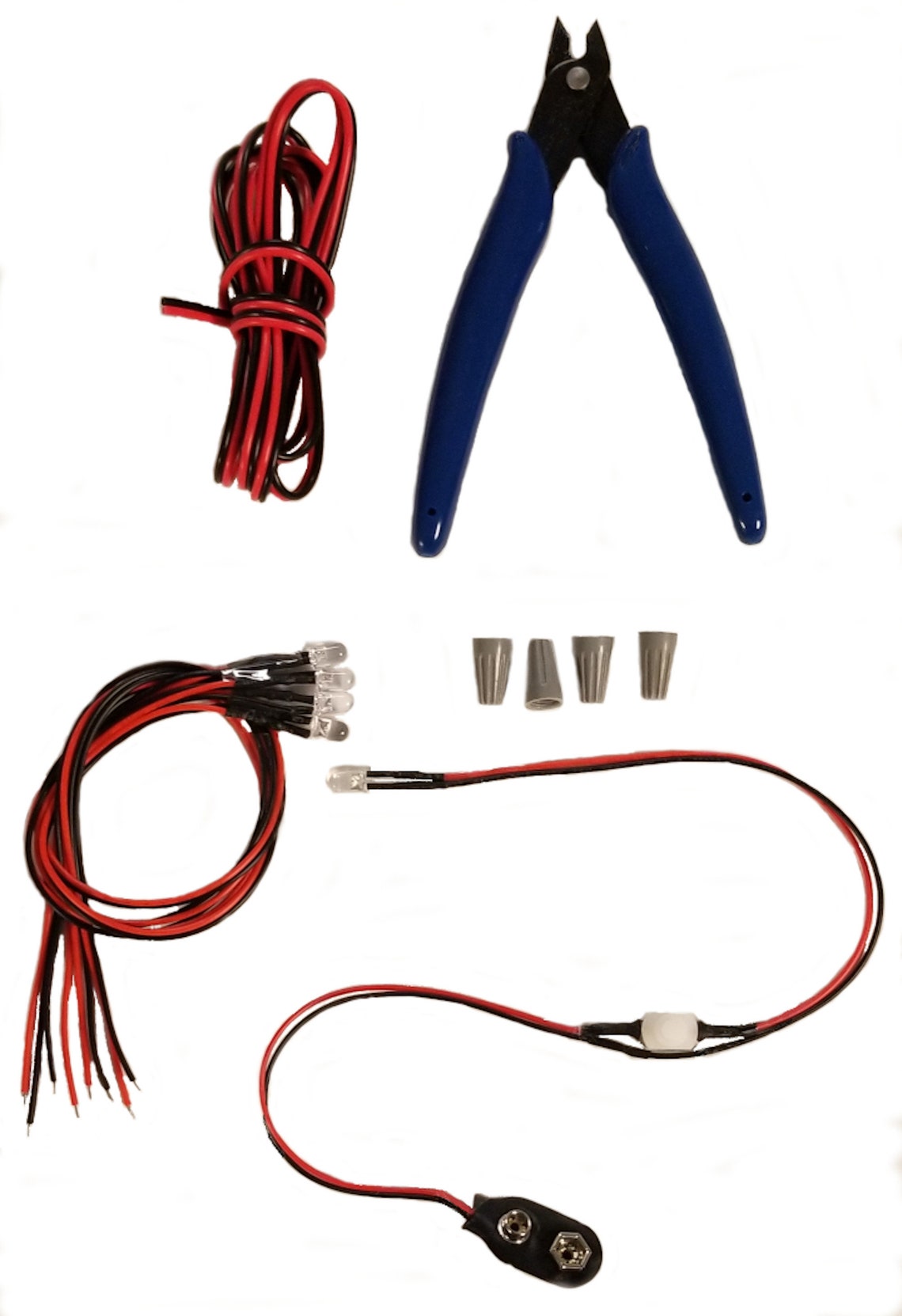 LED Light Kit 9 Volt Battery With On/off Switch | Etsy