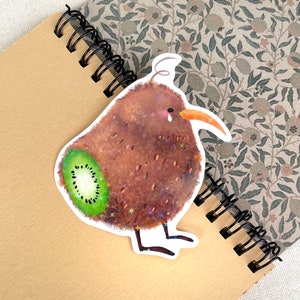 Kiwi Bird Sticker, Funny Sticker, Planner Stickers, Holographic Sticker ...