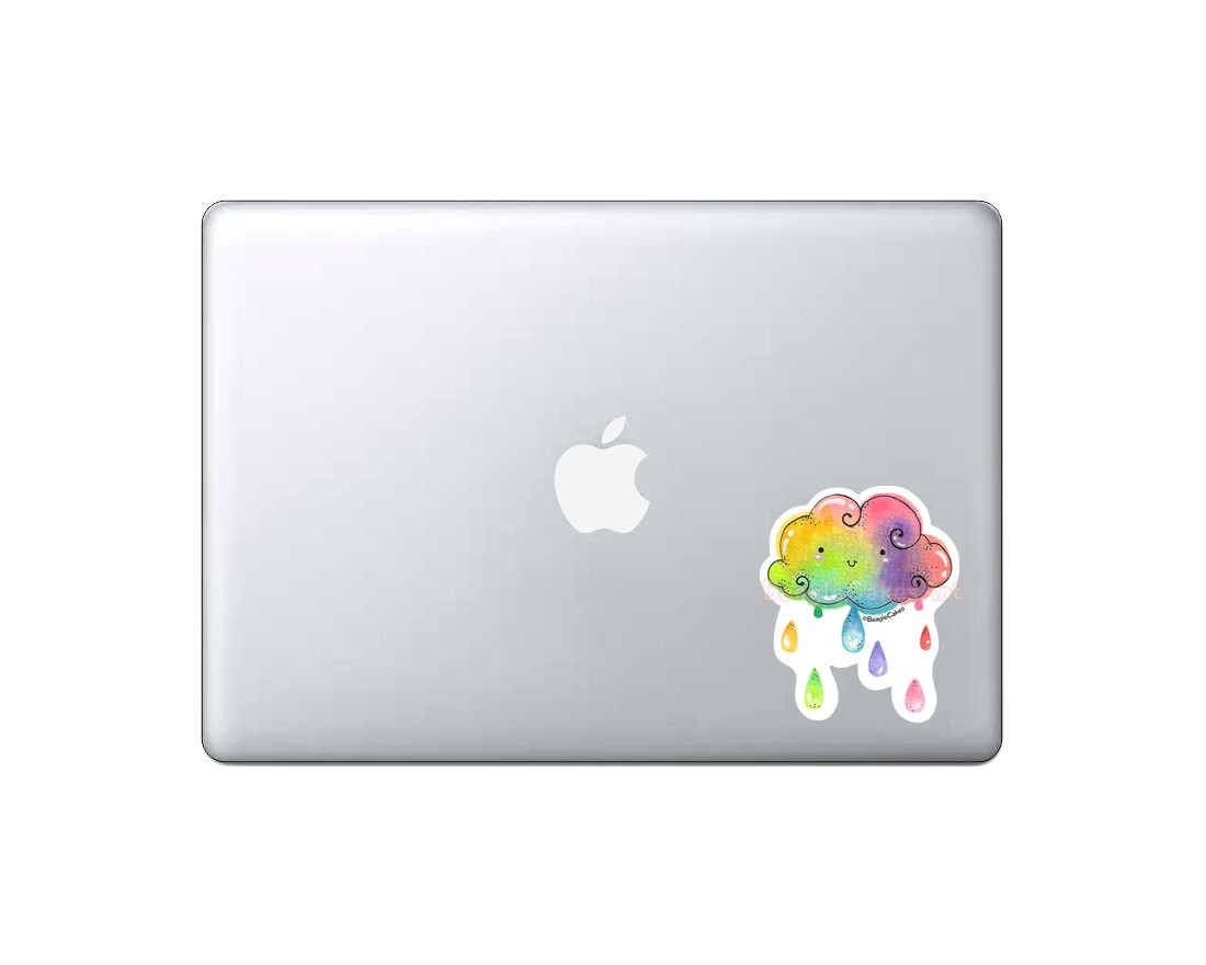 Rainbow Sticker Kawaii Rainbow Sticker Laptop Decal | Etsy