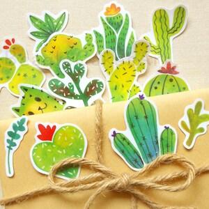 Cactus Stickers, Plants Sticker, Succulent Sticker, Skateboard Sticker ...
