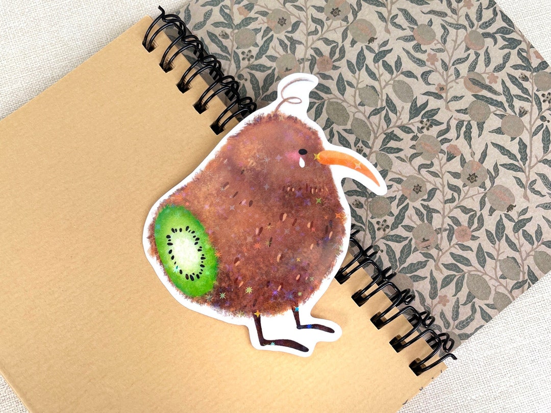 Kiwi Bird Sticker, Funny Sticker, Planner Stickers, Holographic Sticker ...