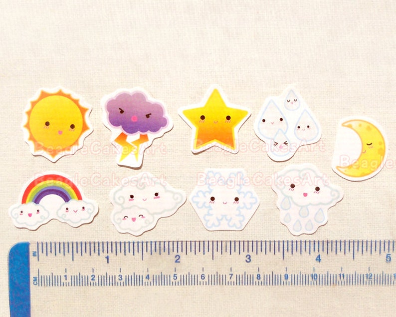 Weather Stickers Planner Stickers Functional Stickers - Etsy