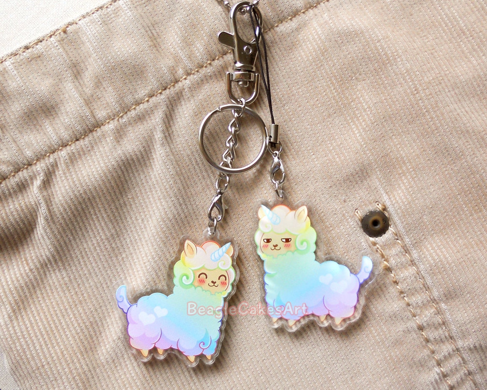 Alpaca Keychain Llama Keychain Alpacacorn Keychain Alpaca - Etsy