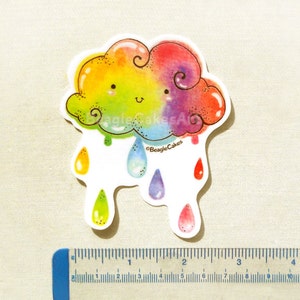 Rainbow Sticker, Kawaii Rainbow Sticker, Laptop Decal, Waterproof ...