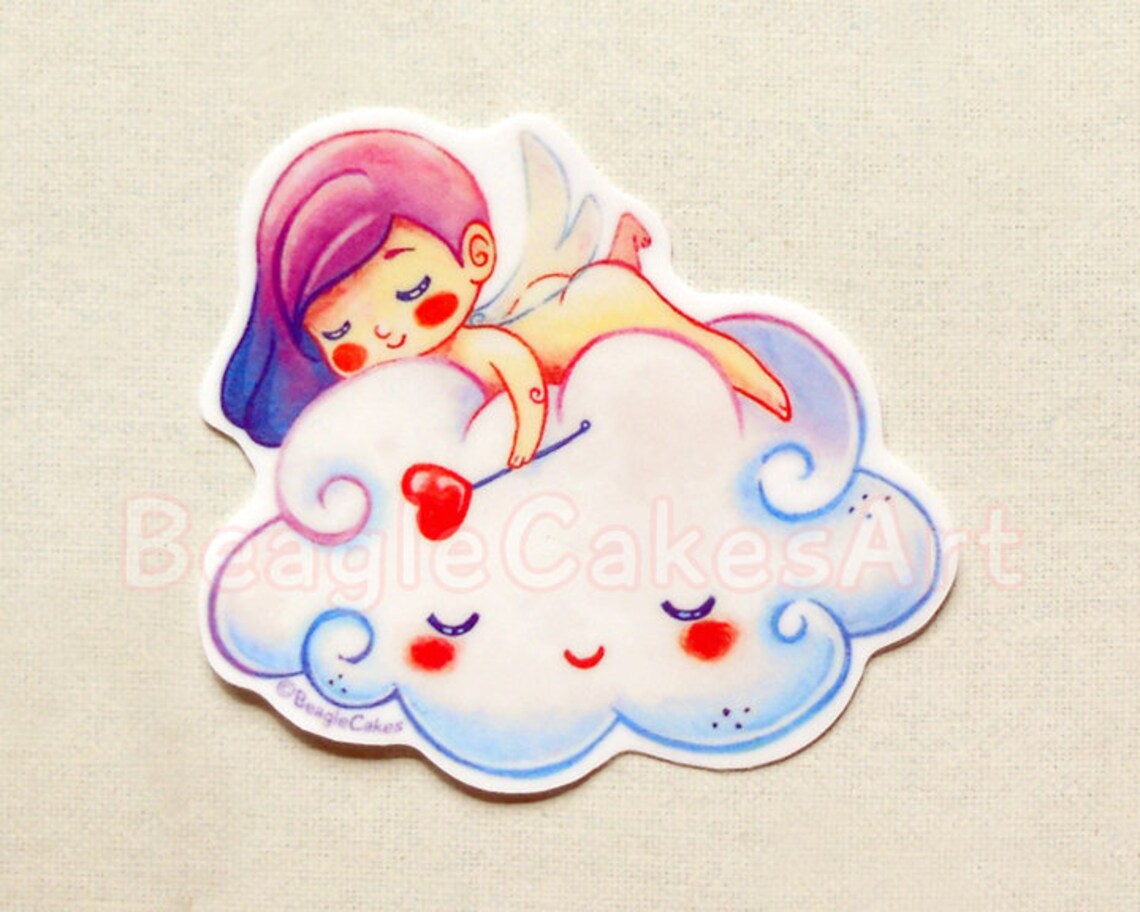 Cupid Sticker. Anime Sticker. Waterproof Sticker. Laptop | Etsy
