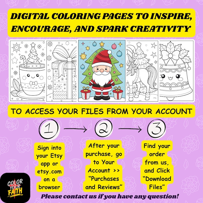 Cozy Christmas Coloring Book – Festive Designs, Kids & Adults (digital ...
