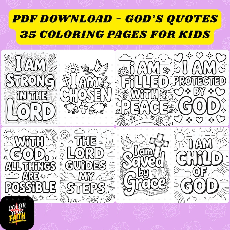 Bible Verse Coloring Book for Kids & Teens | Christian Printable ...