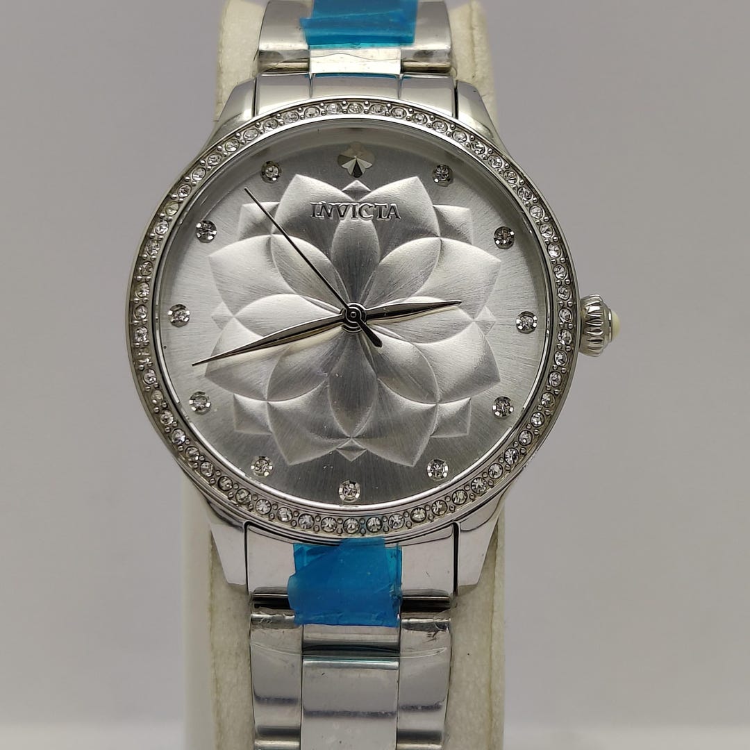 Invicta Wildflower 24536 Silver Flower Dial 35 Mm Quartz Rare Women's ...