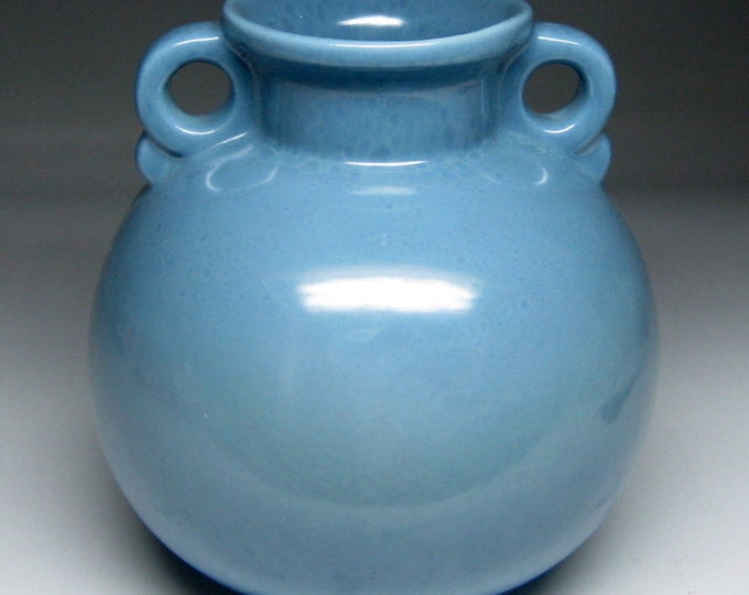 Vintage FRANKOMA Pottery Vase Number 27 Blue Glaze Art Deco Shape - Etsy