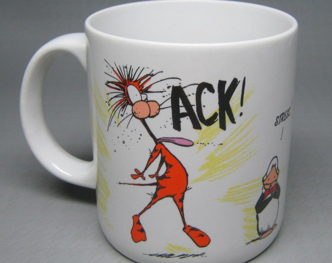 BLOOM COUNTY Mug Featuring Opus and Bill the Cat Dated 1991 Berkley ...