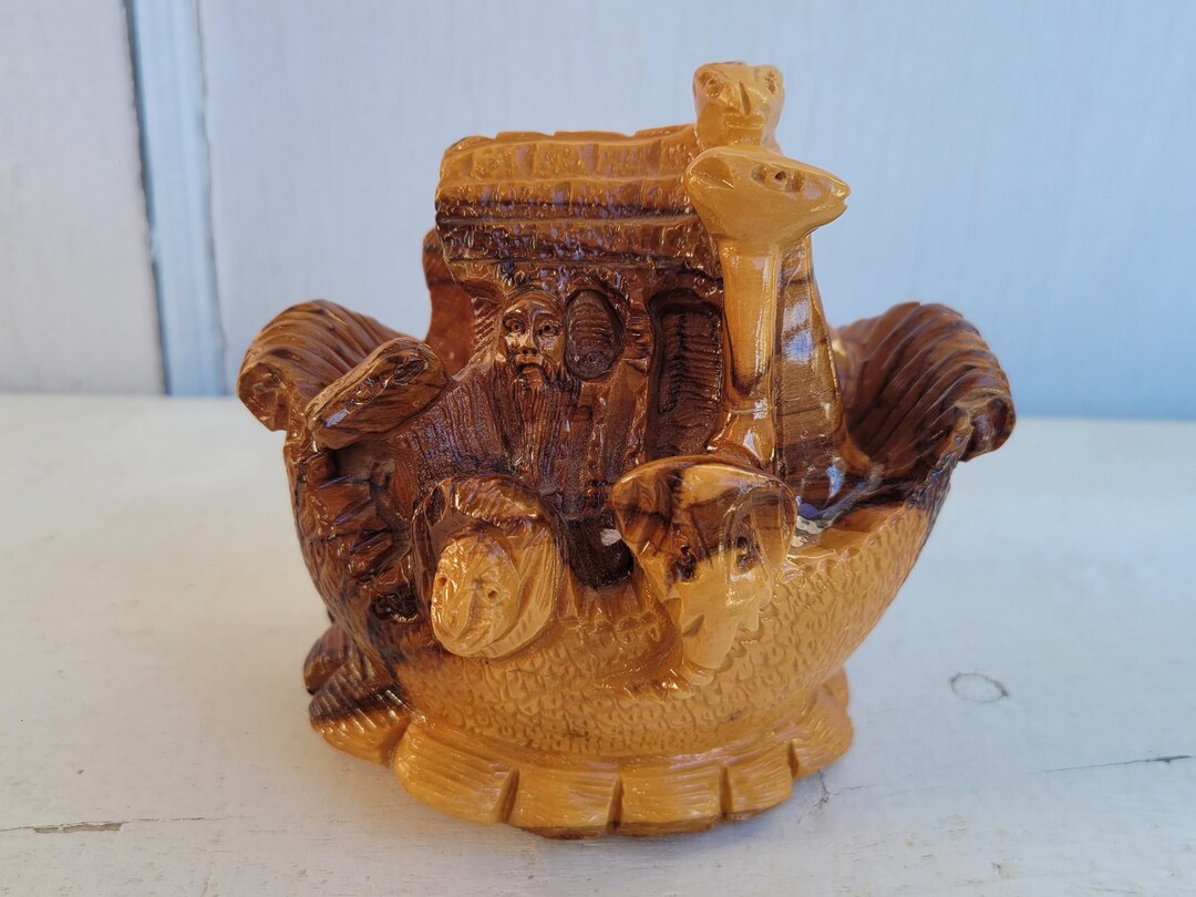 Noah's Ark - Hand Crafted Olive Woodwork - Etsy