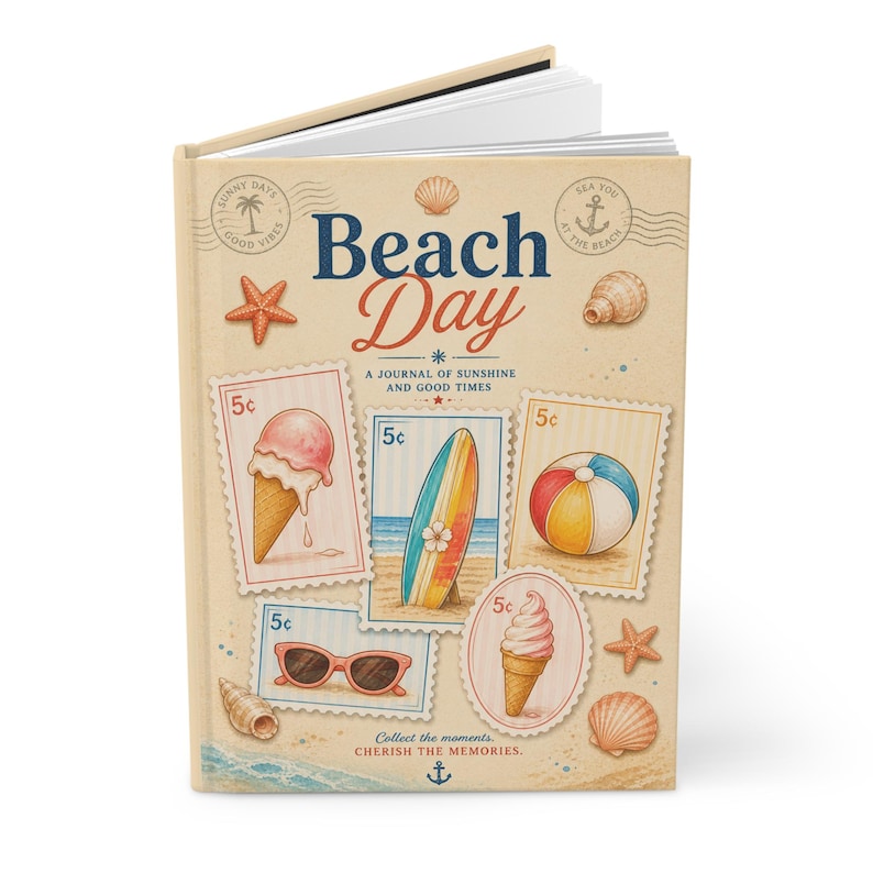 Beach Journal, Coastal Notebook, Ocean Journal Gift, Summer Journals ...