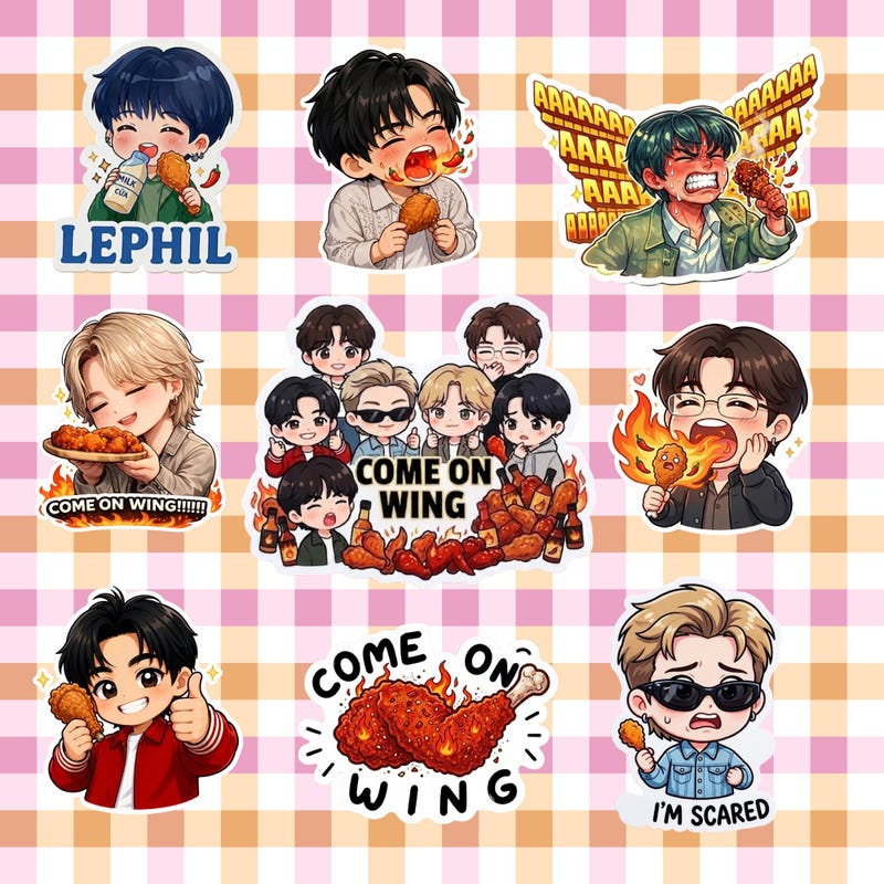 Bts Come on Wing Stickers - Etsy