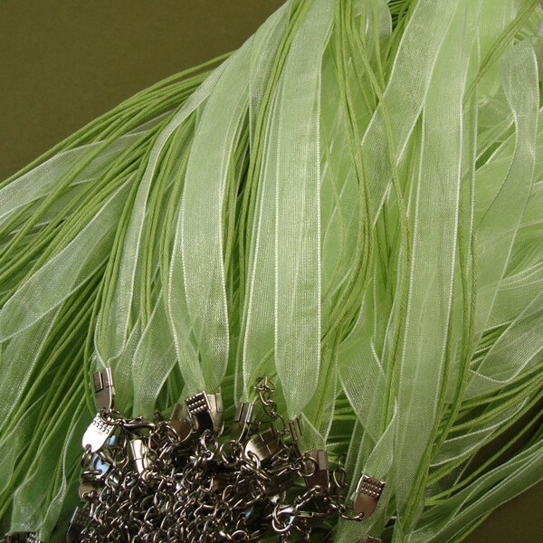 Silk Ribbon Necklace - Etsy