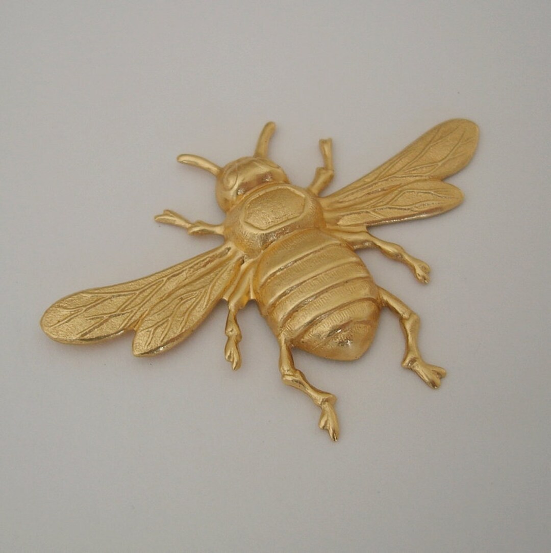 1 large Bee Bug Insect Brass Stamping Ornament Pendant - Etsy