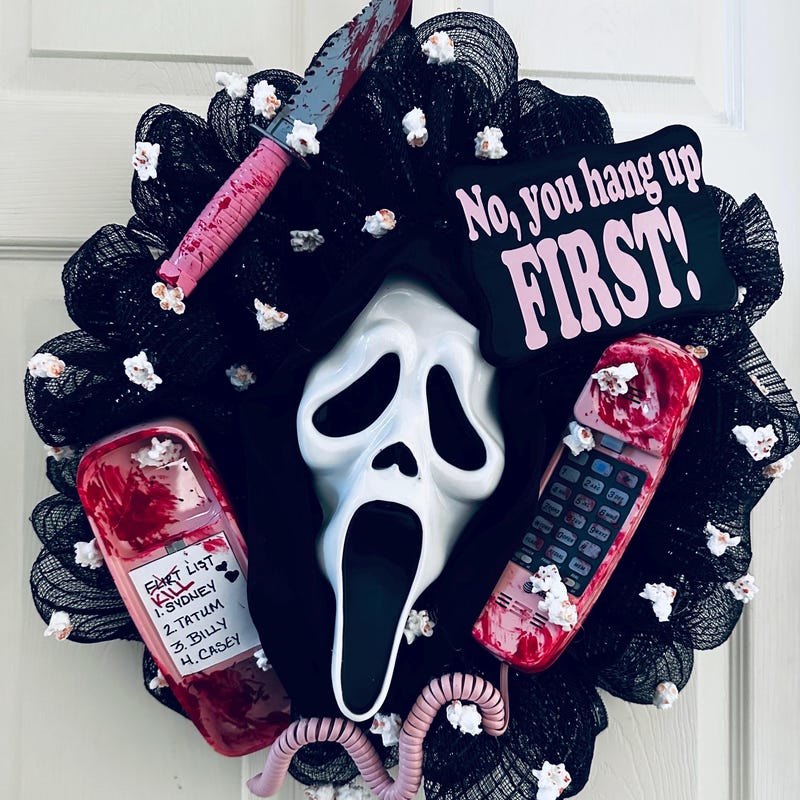 Horror Movie Wreath - Etsy