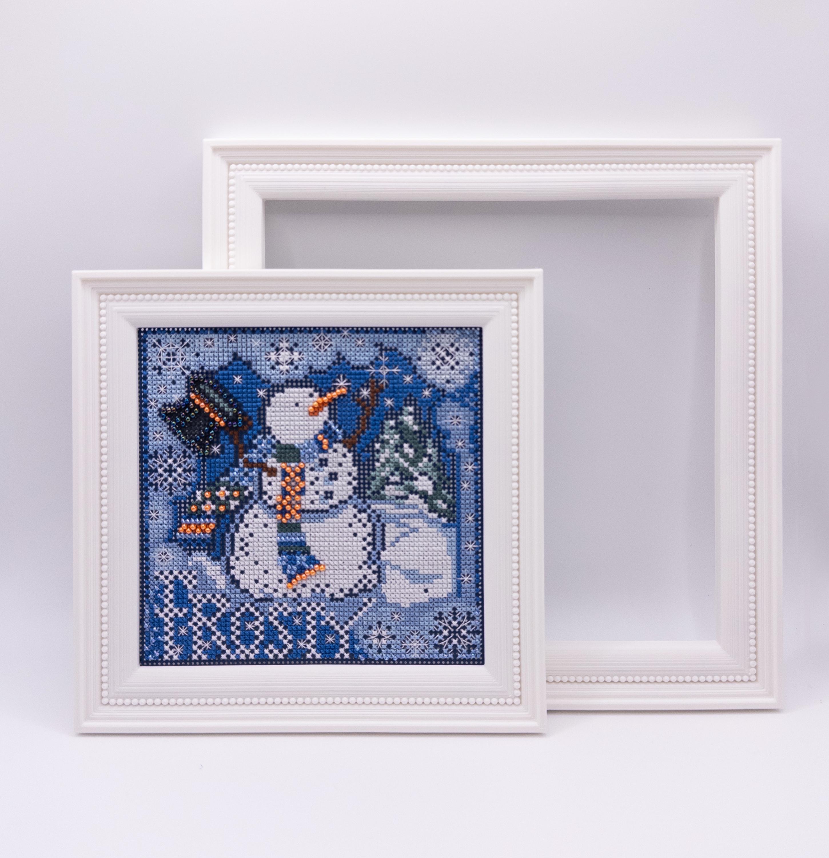 Magnetic Cross Stitch Frame: WHITE Needlework Display With Stand - Etsy