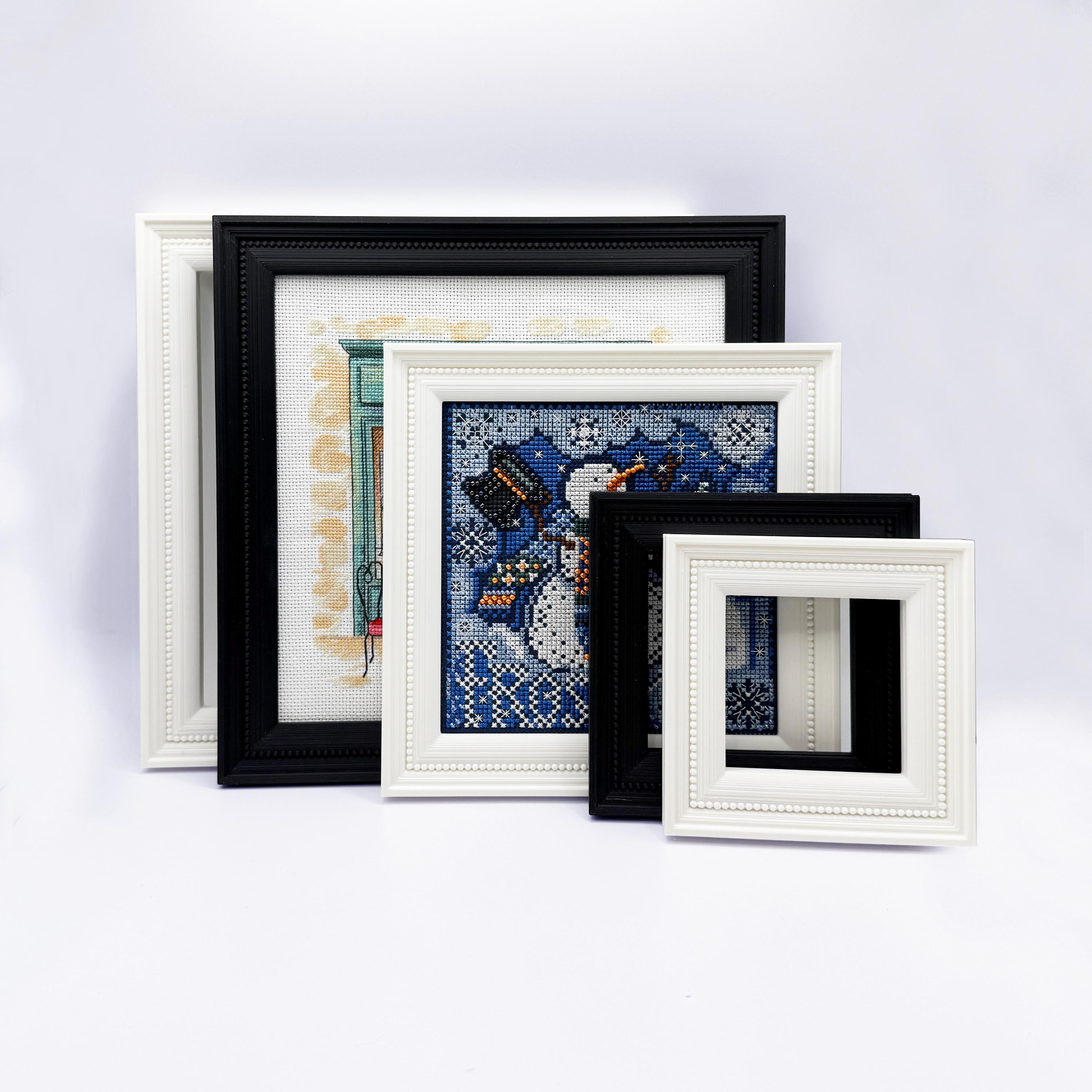 Magnetic Cross Stitch Frame: WHITE Needlework Display With Stand - Etsy