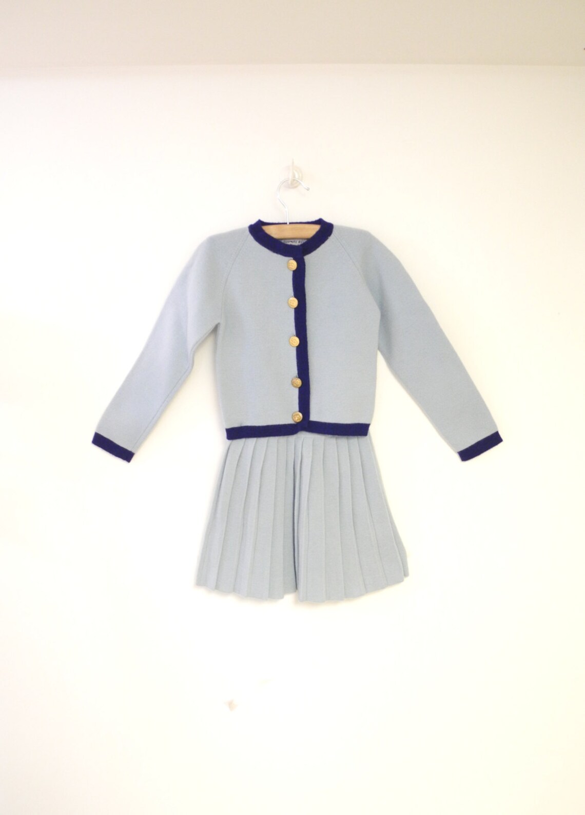 Vintage Baby Clothes, 1920's Rare Frederick & Nelson Light Blue Wool ...