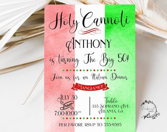 Italian Birthday Invitation - Etsy