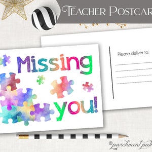 Postcard for Students - Note From Teacher - Happy Mail From Teacher ...