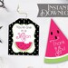 Thank You Gift - You're One in a Melon Printable Gift Tags - Watermelon ...