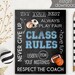 Class Rules Classroom Printable Sports Rules Art Print | Etsy