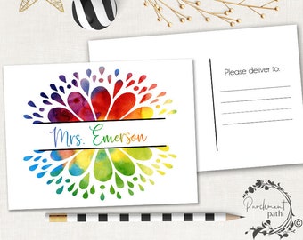 Postcard for Students Note From Teacher Happy Mail From - Etsy