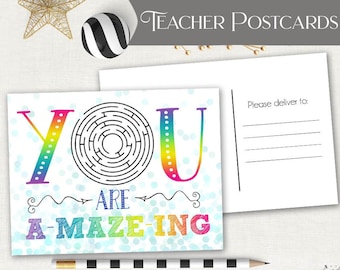 Happy Mail for Students your Child is Super Postcard for Students Note ...