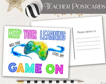 Postcard for Students Note From Teacher Happy Mail From Teacher School ...