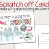 Scratch off Postcard Welcome Postcard for Students or Kids Note From ...