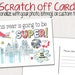Scratch off Postcard Welcome Postcard for Students or Kids Note From ...