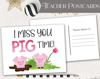 Postcard for Students Note From Teacher Happy Mail From - Etsy