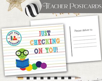 Postcard for Students Note From Teacher Happy Mail From | Etsy