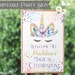 Unicorn Birthday Sign - Printable Party Sign - Unicorn Party - Unicorn ...