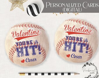Baseball Valentine Printable | Etsy