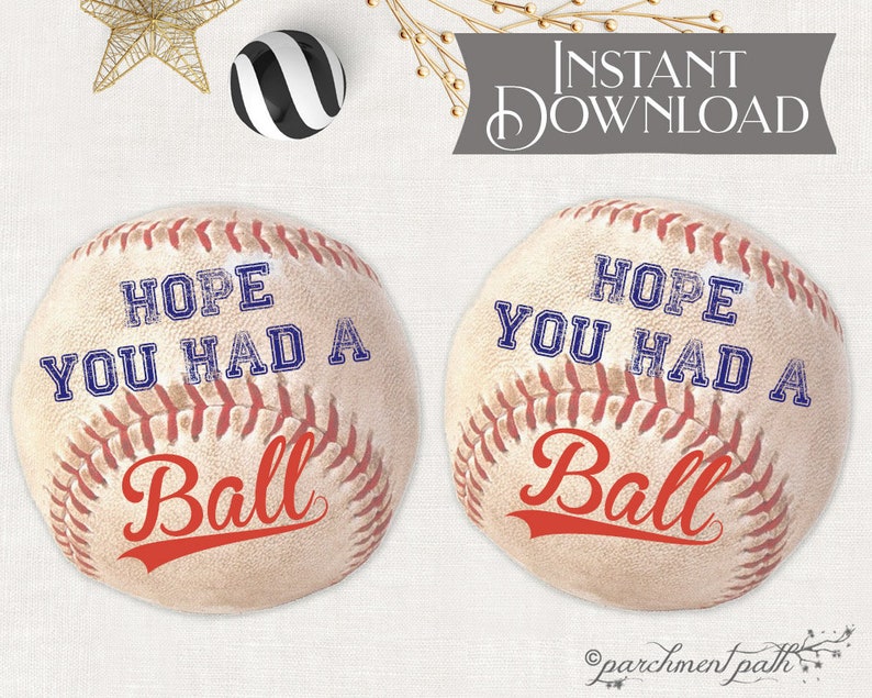 Baseball Favor Tags - Baseball Stickers - Baseball Printable - Baseball ...