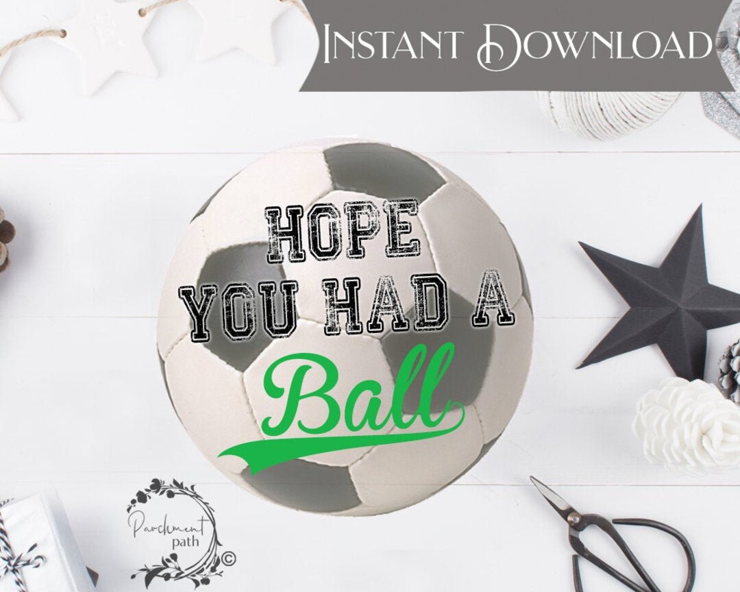 Instant Download - Soccer Favor Tags - Soccer Stickers - Printable ...